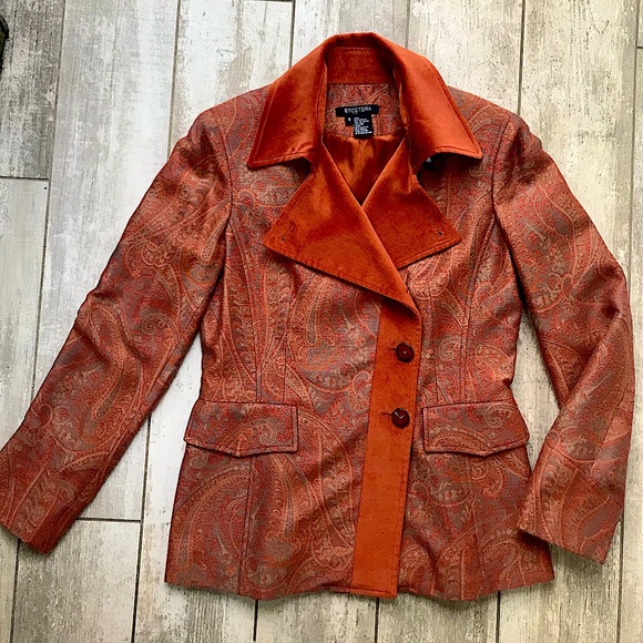 Etcetera | Jackets & Coats | Etcetera Paisley Jacquard Jacket | Poshmark